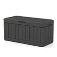Patiowell Waterproof 82 Gallon Deck Box, Outside Garden & Pool Storage ...