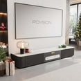POVISON 78'' Modern TV Stand for Projector, Sintered Stone TV Cabinet ...