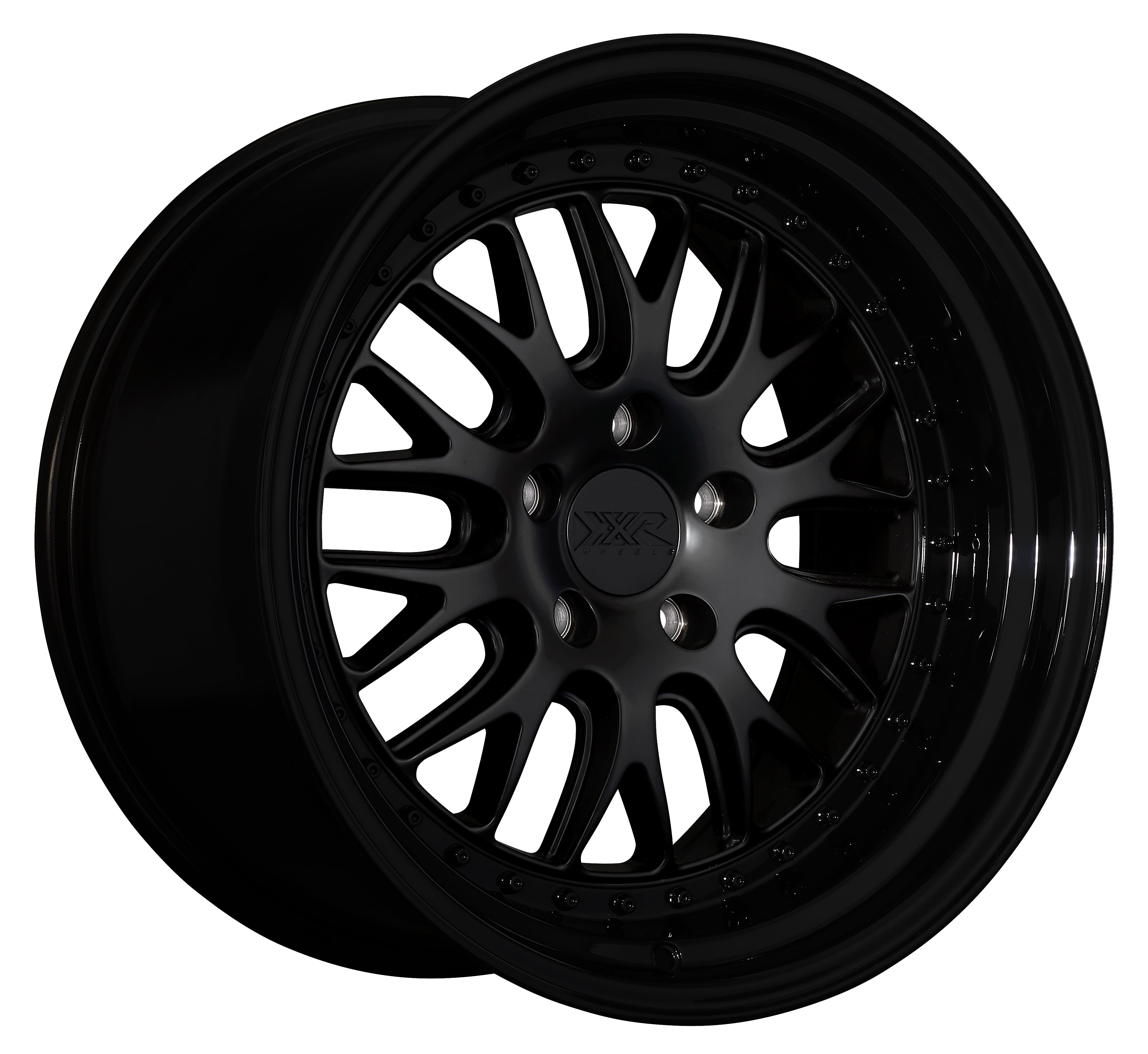 XXR 570 18x8.5 5x114.3 20et Flat Black / Gloss Black Lip Wheel ...