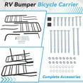 Kojem RV or Camper Trailer Bumper-Mounted Bike Rack for 1-4 Bicycles ...