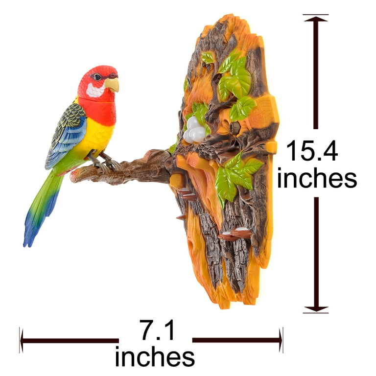 Simulated Chirping Dancing Parrot Toy - Motion Activated Singing Bird ...