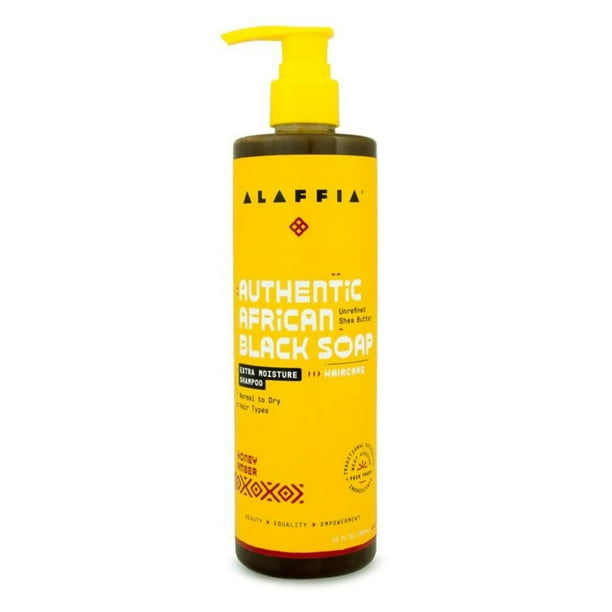 Alaffia Authentic African Extra Moisture Honey Amber Shampoo, 12 Oz ...