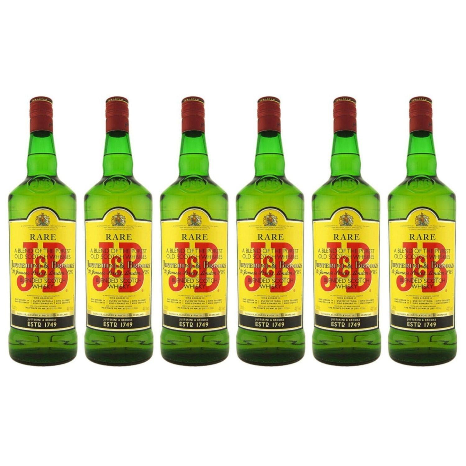 Pack de 6 Whisky J&B Blended Scotch 1 l | Walmart en línea