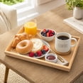 Artmeer 2 Pack Bamboo Bed Tray Table with Folding Legs and Handles ...