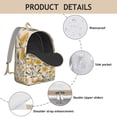 Boho Sunflower Backpack - Vintage Floral Waterproof Bookbag, Country ...