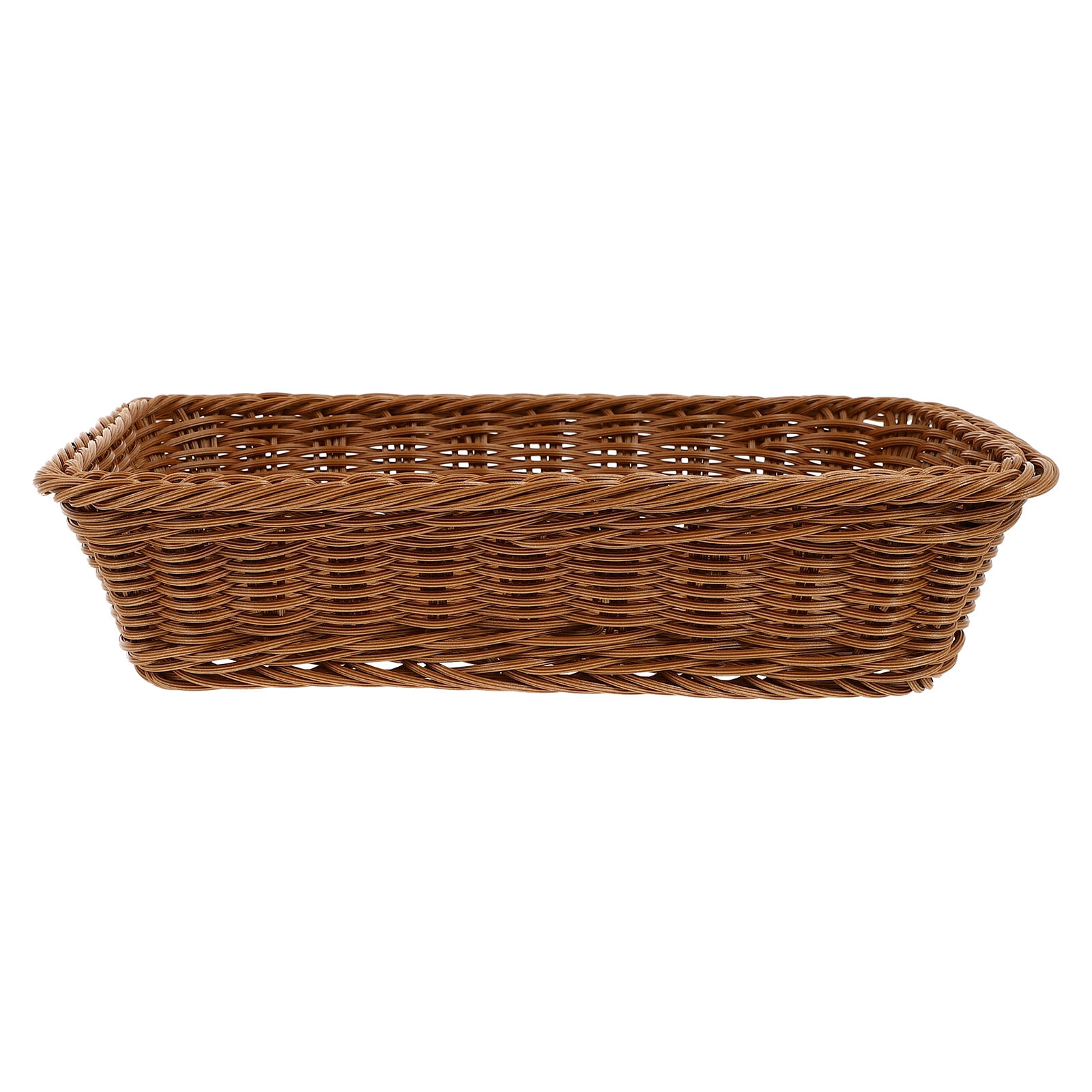 Basket Woven Bread Fruit Wicker Baskets Serving Bowl Storage ...