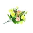 Artificial Flowers 33CM Rose Bouquet 5 Branches 10 Heads Small Rose for ...