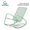 Outdoor 1 PC Rocking Chair Metal Rocking Chair with Cushion for Outdoor ...