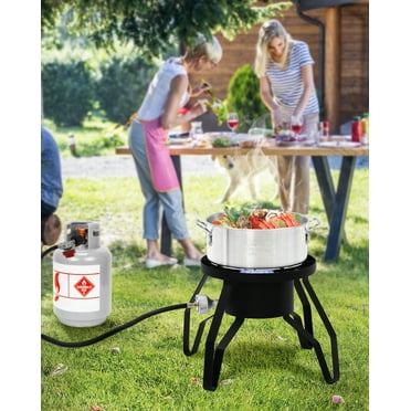 large Propane Burner Gas Stove - High Pressure Square Single Burner ...
