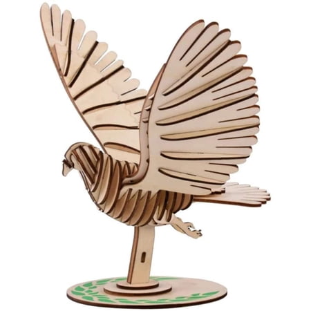 Dove of Peace Model 3D Wooden Puzzle Handcraft Jigsaw Toys DIY Assembly ...