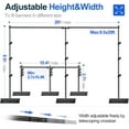 EMART 8.5×20ft Backdrop Stand, Adjustable Pipe and Drape Holder with ...