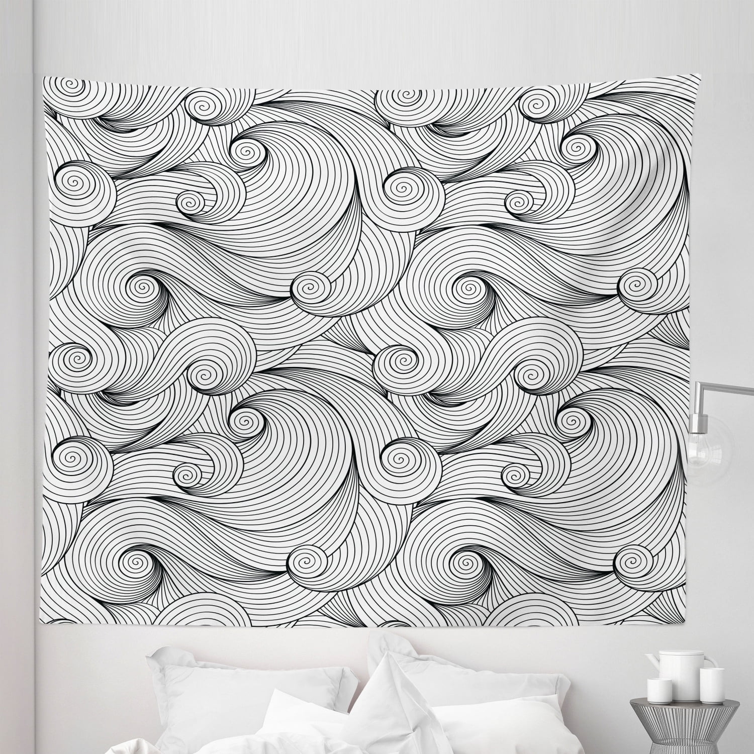 Black And White Asymmetrical Art