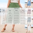Cagogo Women Plus Size Wide Leg Capri Pants Elastic Waist Summer Casual ...