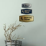 Signs ByLITA Fancy Septic Tank Sign (Blue) - Medium - Walmart.com