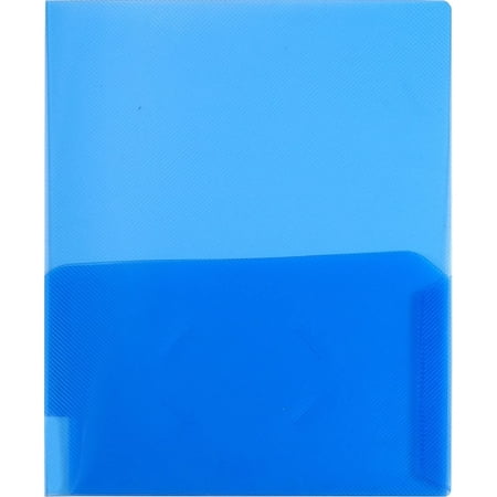 Lion Clear-Line 2-Pocket Folder, Transparent Blue, Pack of 4 (91120-BL ...