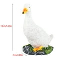 Tebru Outdoor White Duck Statue, Vivid Garden Decoration, Yard Animal ...