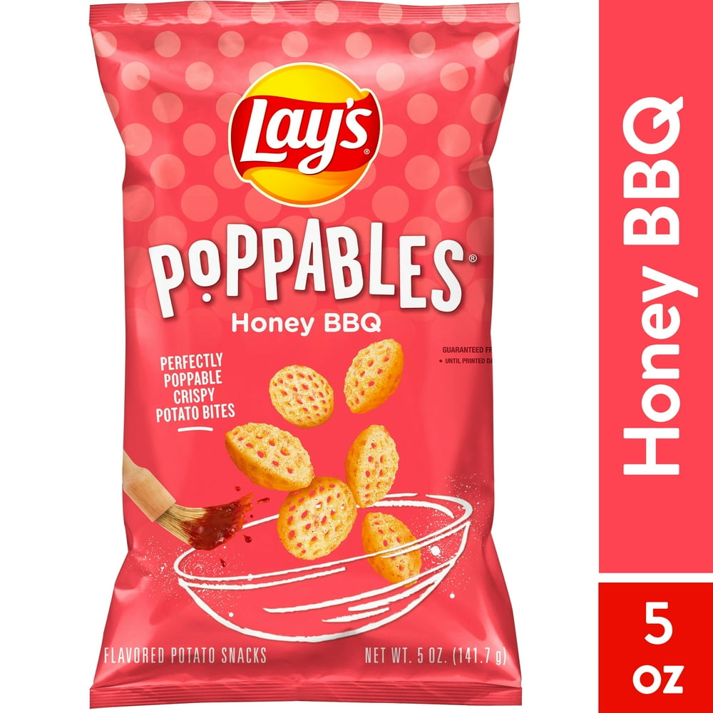 Lay's Poppables Honey BBQ Flavored Potato Snacks, 5 oz Bag - Walmart ...