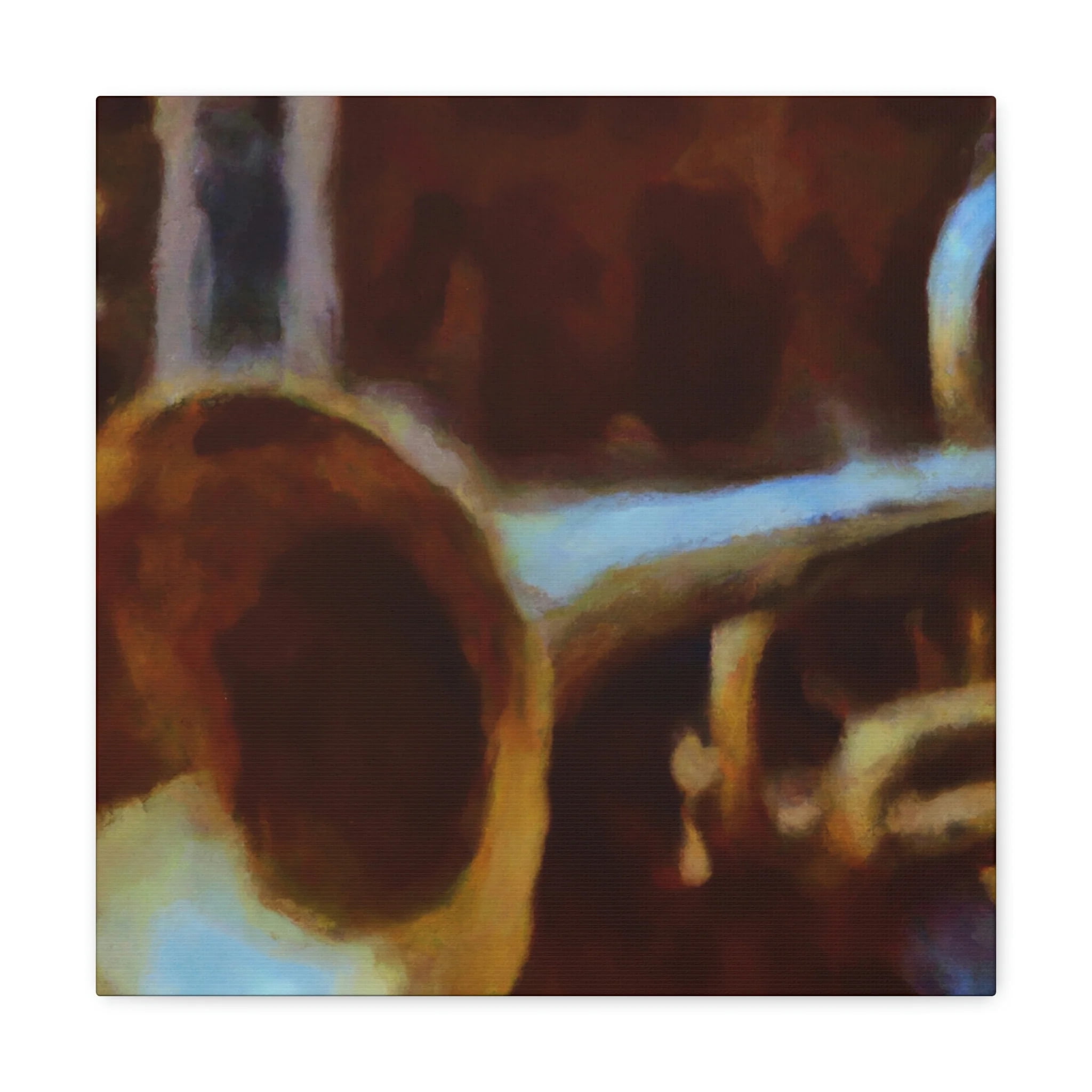 Trombone Symphony in Blue - Canvas - Walmart.com