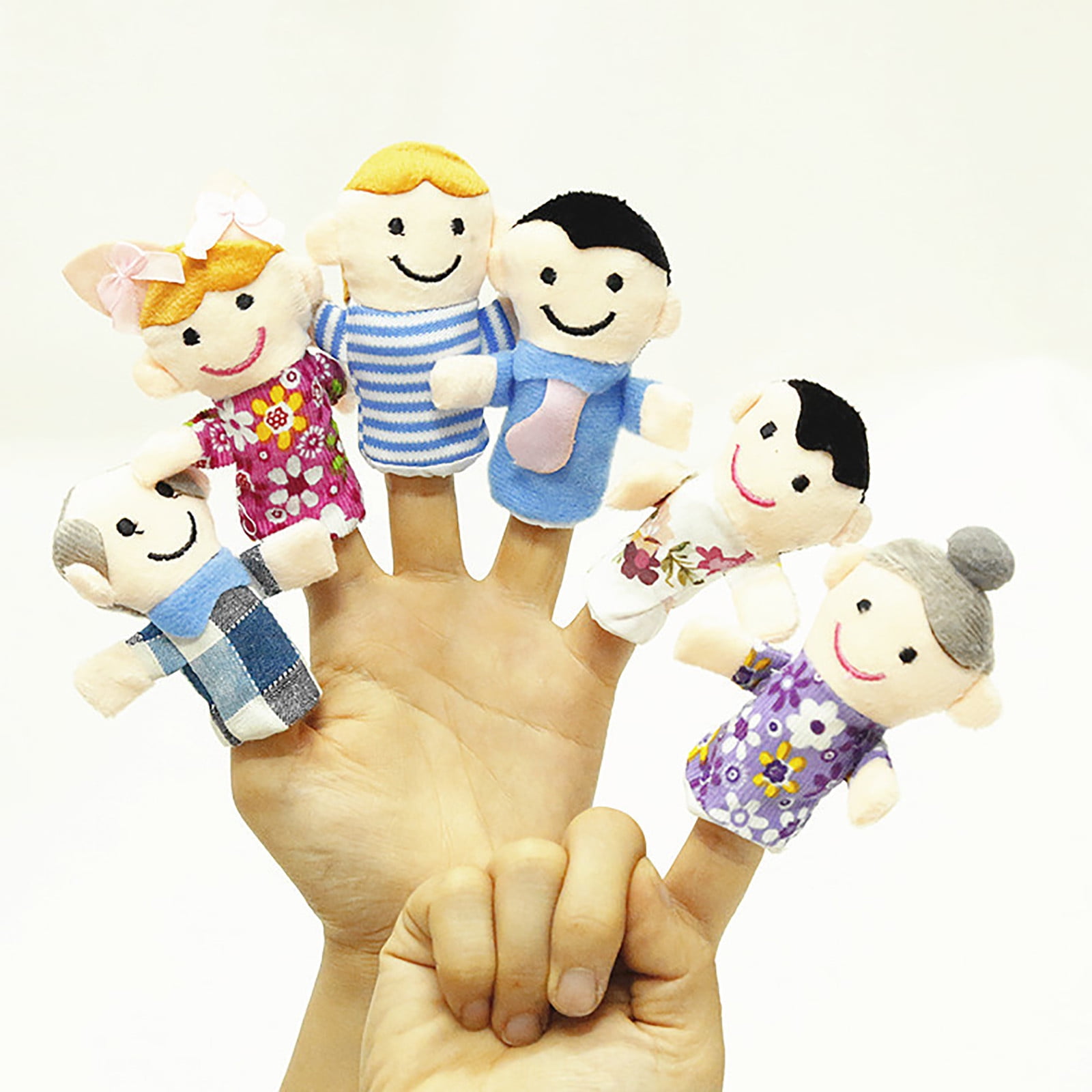Taotanxi A Family of Finger Puppets Six Finger Puppets Finger Dolls ...