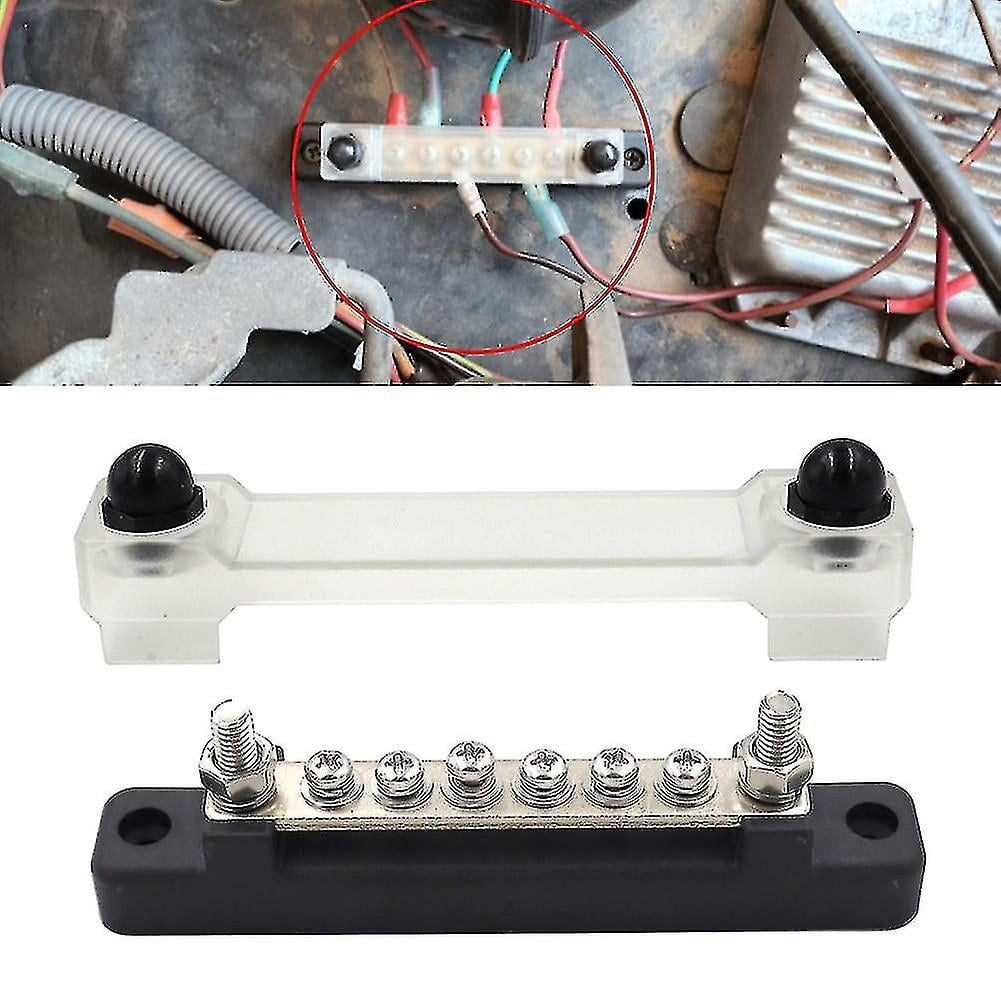 Car Terminal Block Negative Bus Bar 12v Power Distribution Block M8 ...