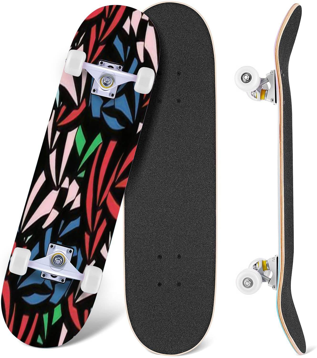 Prxcm Skateboard Complete for Beginners Adults Teens 31 x 8" Modern ...