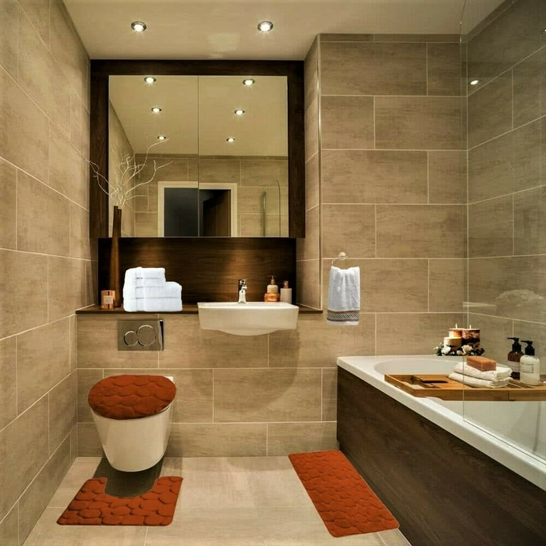 Rust Colored Bathroom