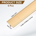 6 Pack 2.9ft x 0.47" T Molding Floor Transition Strips, Aluminium Alloy ...
