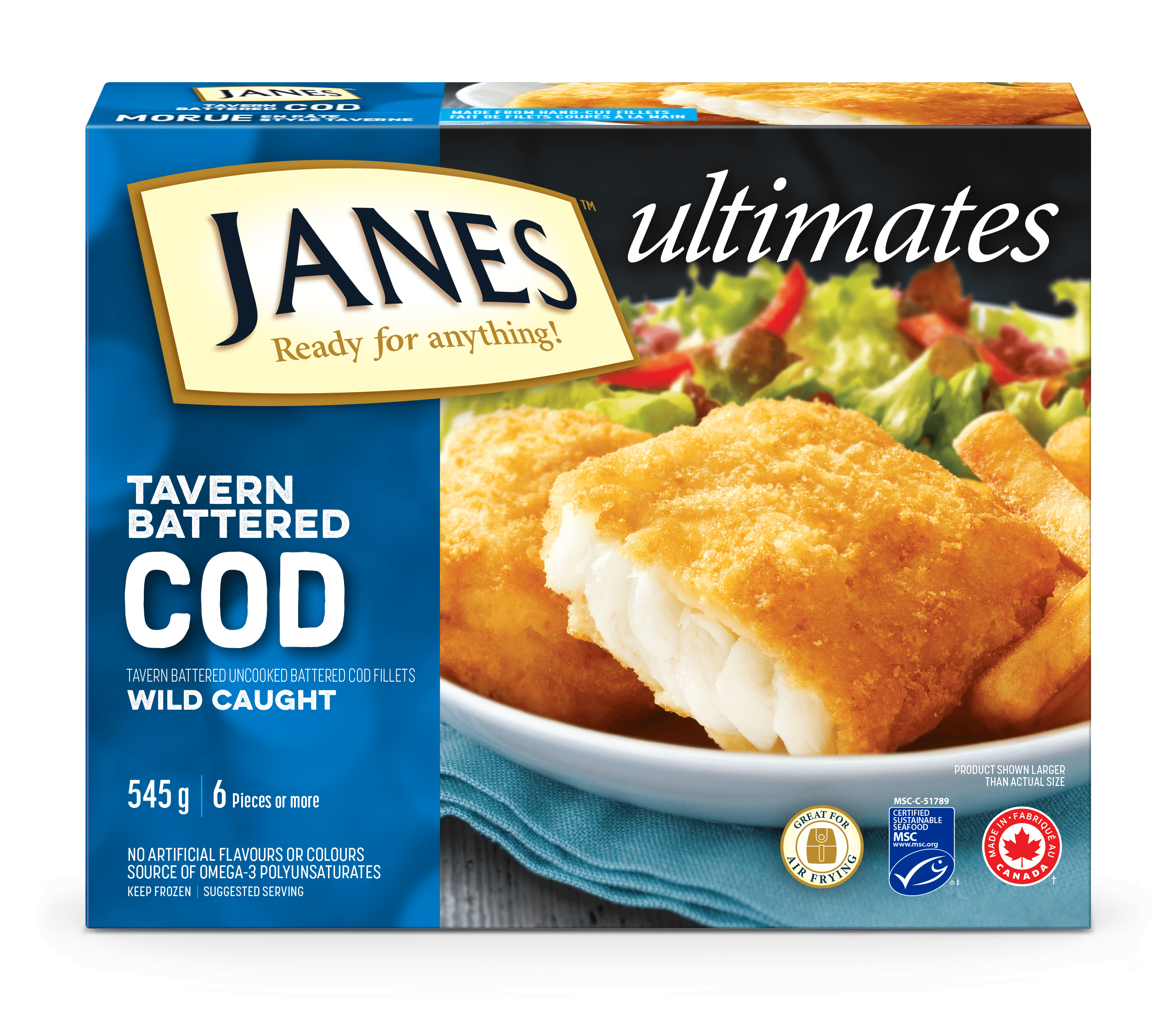 JANES ultimates TAVERN BATTERED COD FILLETS, JANES ultimates TAVERN ...