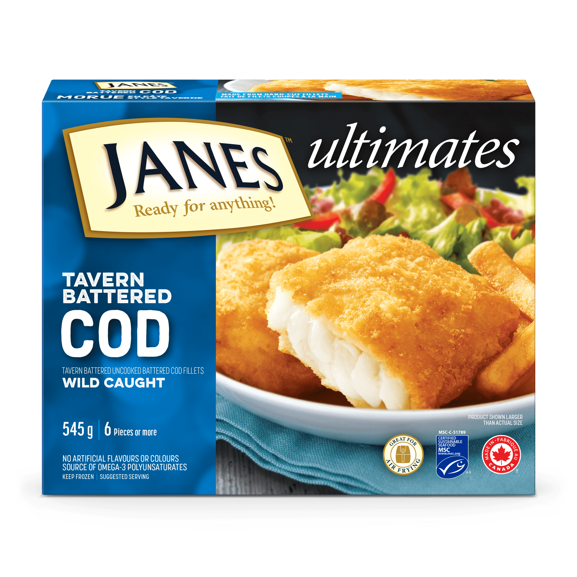 Click here for Janes Ultimates Tavern Battered Cod Fillets 545 G prices