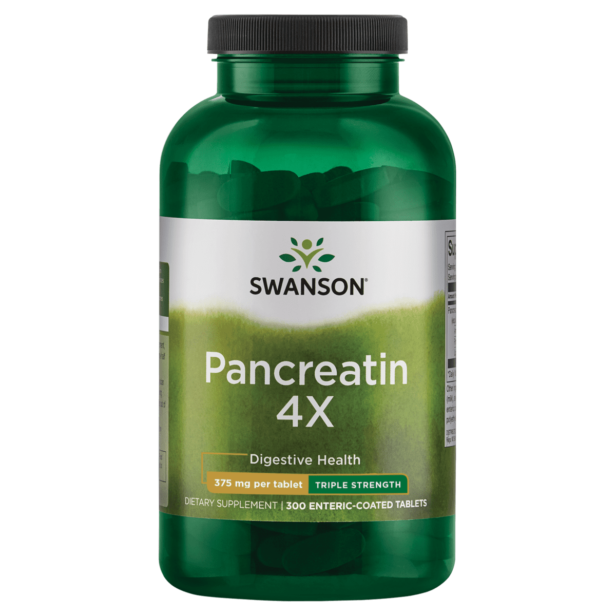 Swanson Pancreatin 4X 375 mg 300 Tablets - Walmart.com