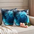 Blue Cenote Outdoor Waterproof Pillow Covers, Tropical Grotto Natural ...