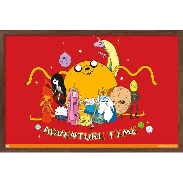 Adventure Time - Group Wall Poster, 22.375" x 34", Framed - Walmart.com