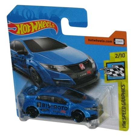 Hot Wheels HW Speed Graphics (2017) Blue '16 Honda Civic Type R Toy Car ...