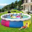 Summer Waves 15 ft Round Active Frame Above Ground Pool, Blue, Ages 6 ...