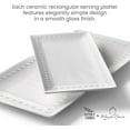 Maison Neuve 2-Piece Large Ceramic Tray Rectangular Serving Platter Set ...