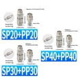 Pneumatic Quick Connector Air Coupling Tube Fitting Connector Coupler ...