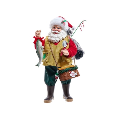 Kurt Adler Fabriché™ Wine Santa Standing Christmas Figurine, 10.5 ...