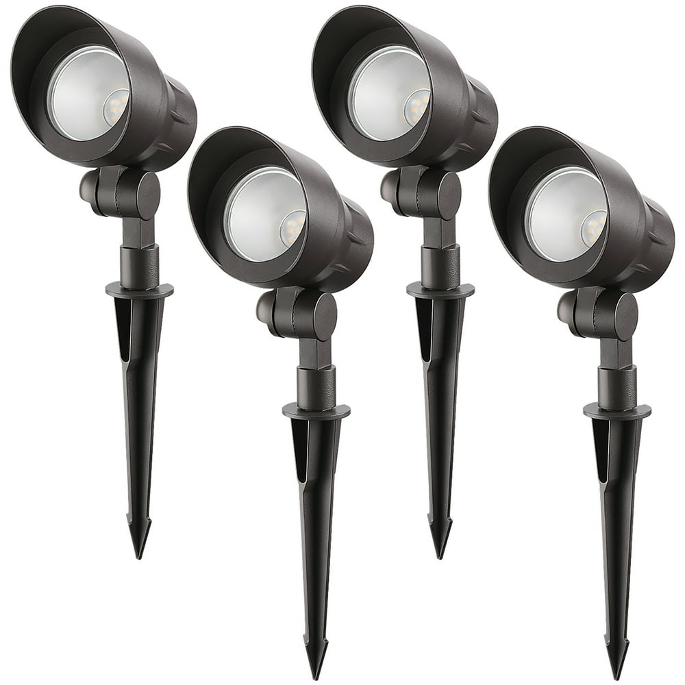 LEONLITE 4 Pack 4W 12V Low Voltage LED Landscape Spotlight, IP65 ...
