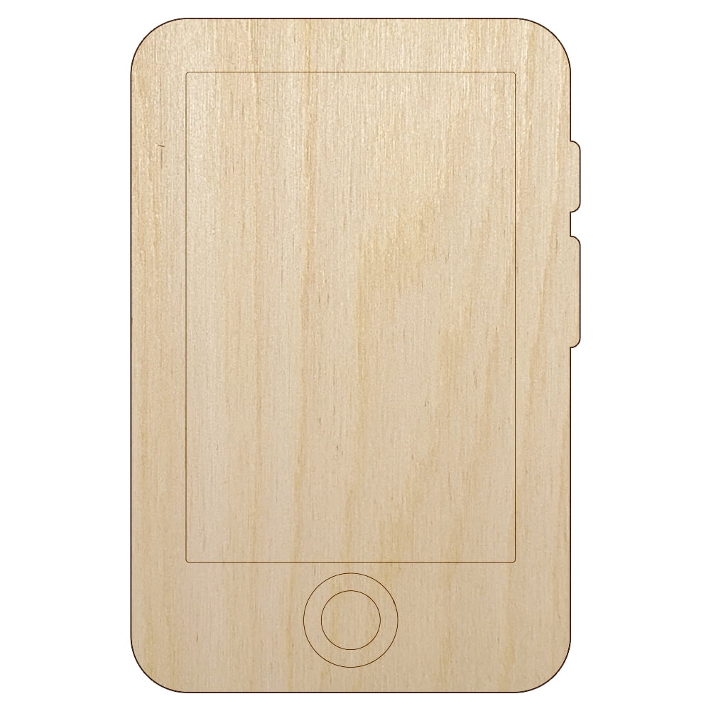 Retro Smart Phone Wood Shape Unfinished Piece Cutout Craft DIY Projects ...
