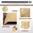Pizuna Pure 100 Cotton Full Duvet Cover Set Luxurious 400 Thread