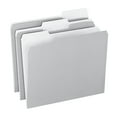 Office Depot Top Tab Color File Folders, 1/3 Cut, Letter Size, Gray ...