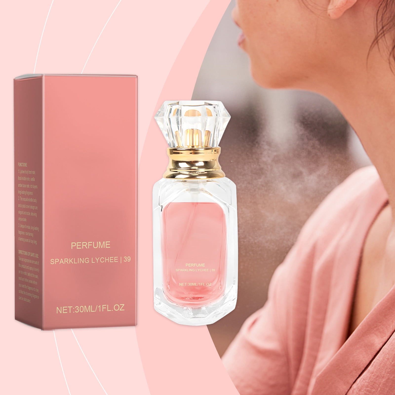 Perfume para mujer Perfume De Larga Duración Fresco Y Elegante Floral Y ...