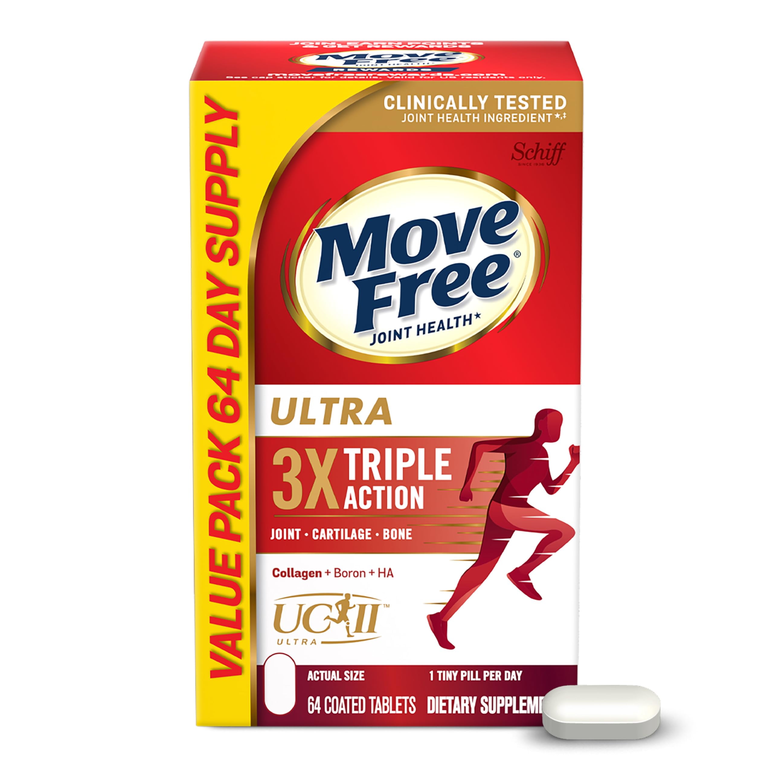 Supplement Move Free Ultra Triple Action Joint Support 64 comprimidos ...