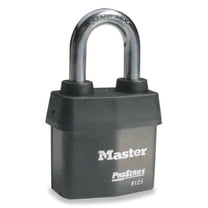 Master Lock Keyed Padlock, 7/8 in,Rectangle,Black 6121LJ - Walmart.com