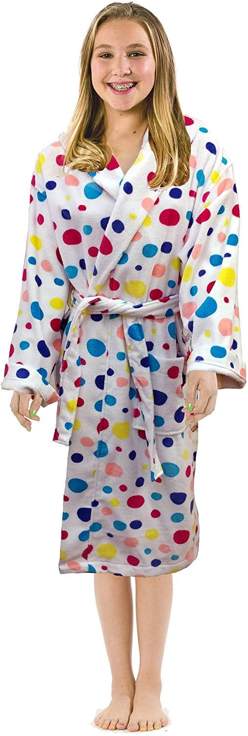 Bylora Absorbent Robes Cotton Kids Girls Bathrobe, Multi-Color, X Large ...