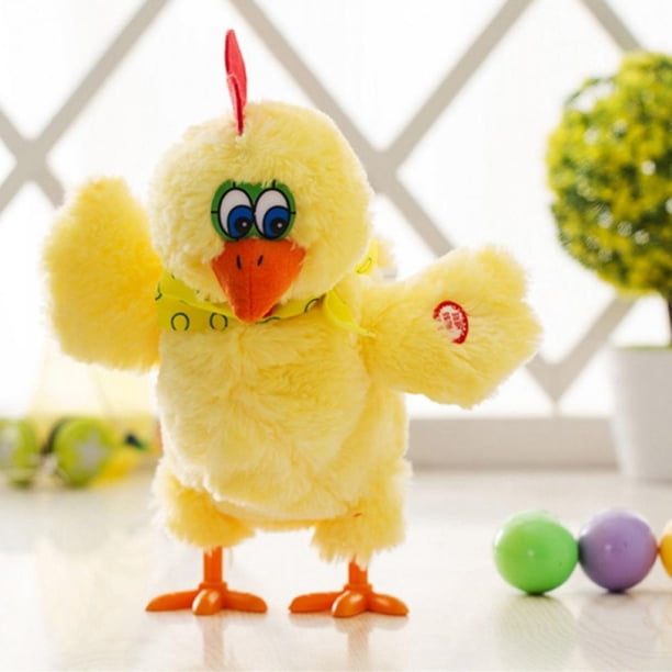 Plush Chicken Doll Electric Musical Dancing Chicken Laying Egg Hen Toy ...