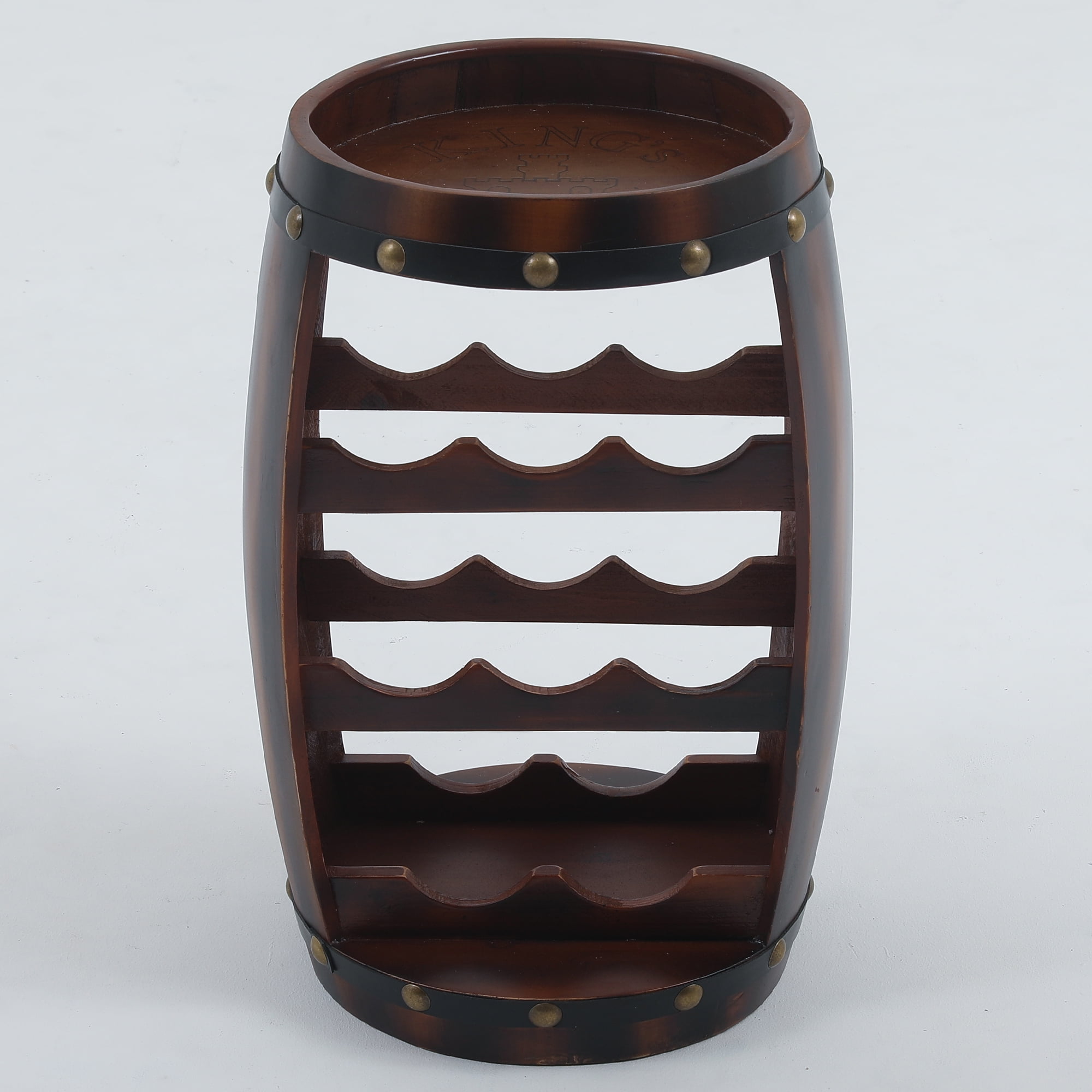 Eight Bottle Countertop Barrel Wine Rack - Walmart.com