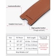 AWAYTR Men Ratchet Belt Leather Adjustable Trim to Fit No Holes Slide ...