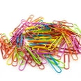 BAZIC Jumbo Paper Clips 50mm, Vinyl-Coated, Assorted Colors, 100 Count ...