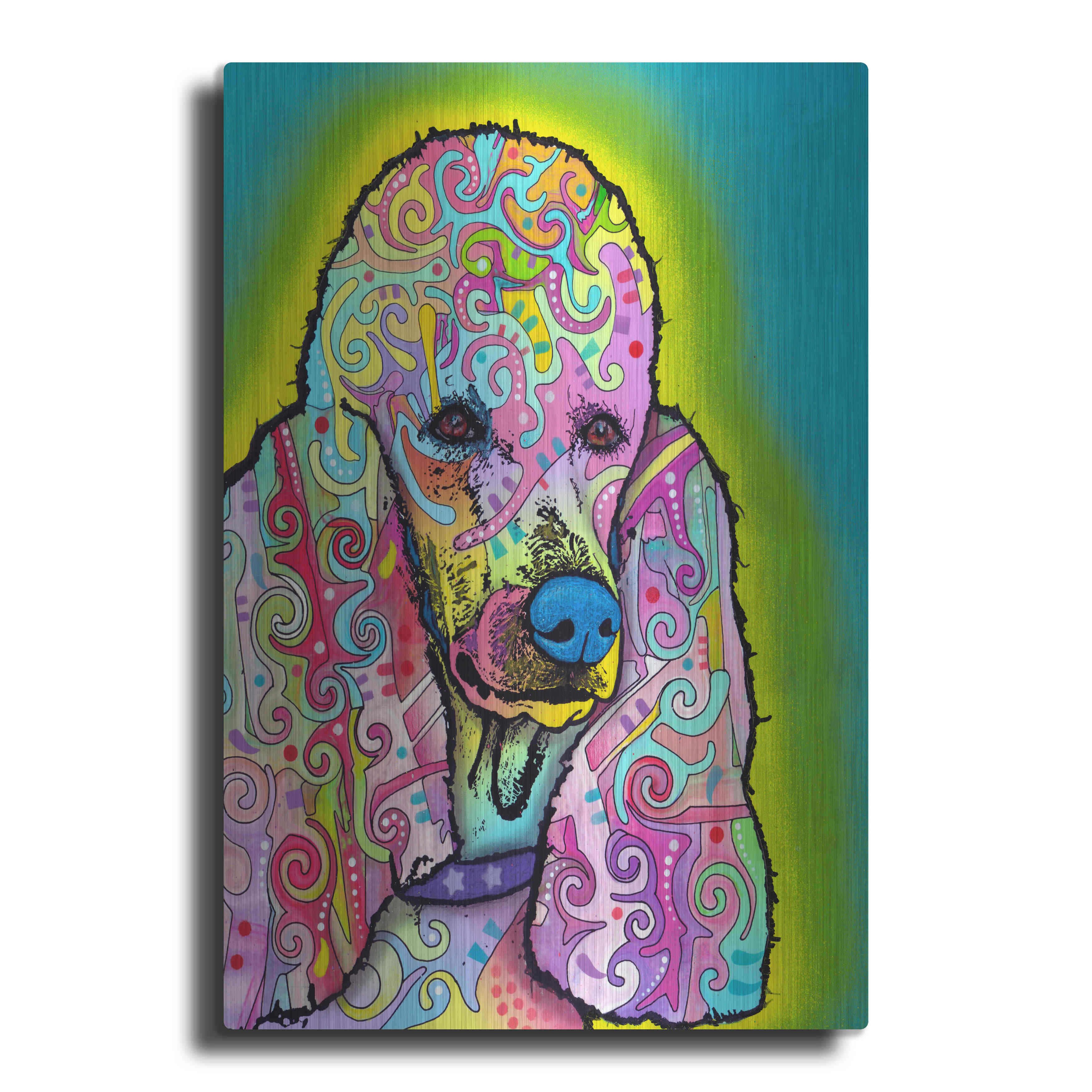 Luxe Metal Art 'Poodle' by Dean Russo, Metal Wall Art, 12"x16 ...